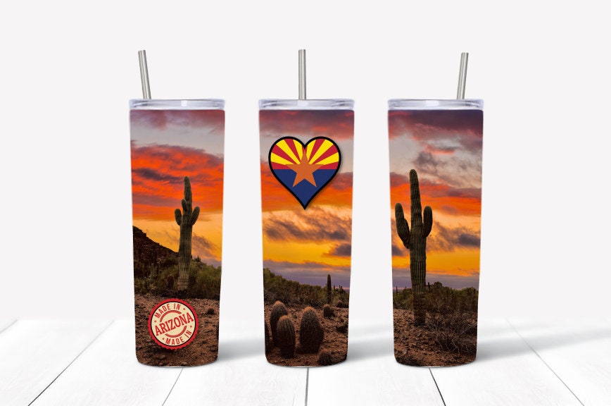 Love the Desert Arizona Sunset Tumblers - Etsy