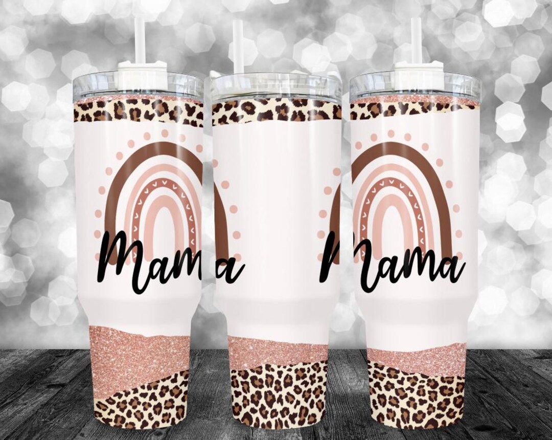 BOHO MAMA 40oz 40oz Hydro Style Tumbler That Includes a Lid With Handle ...