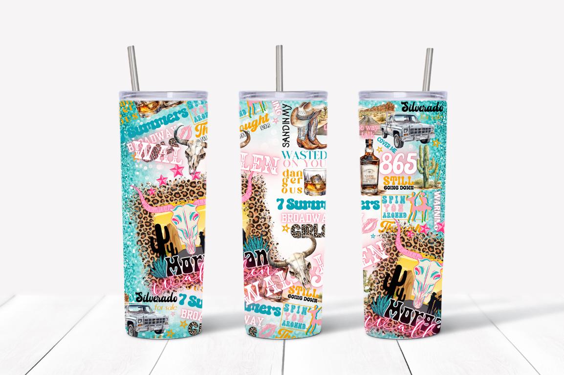 Country Singer Collage for Country Girls Tumbler - Etsy