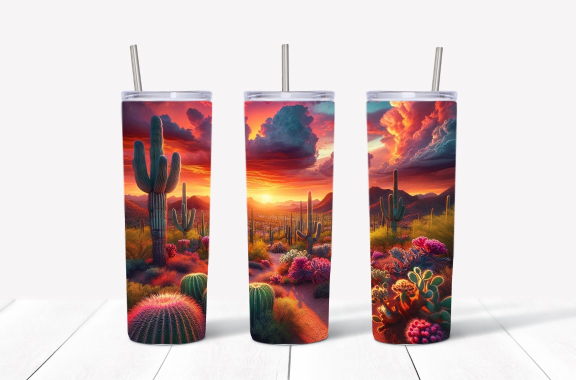 Arizona Desert Summer Tumbler - Etsy