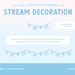 Birthday Stream Decoration, Animated Twitch Overlay, Pastel Blue Banner ...