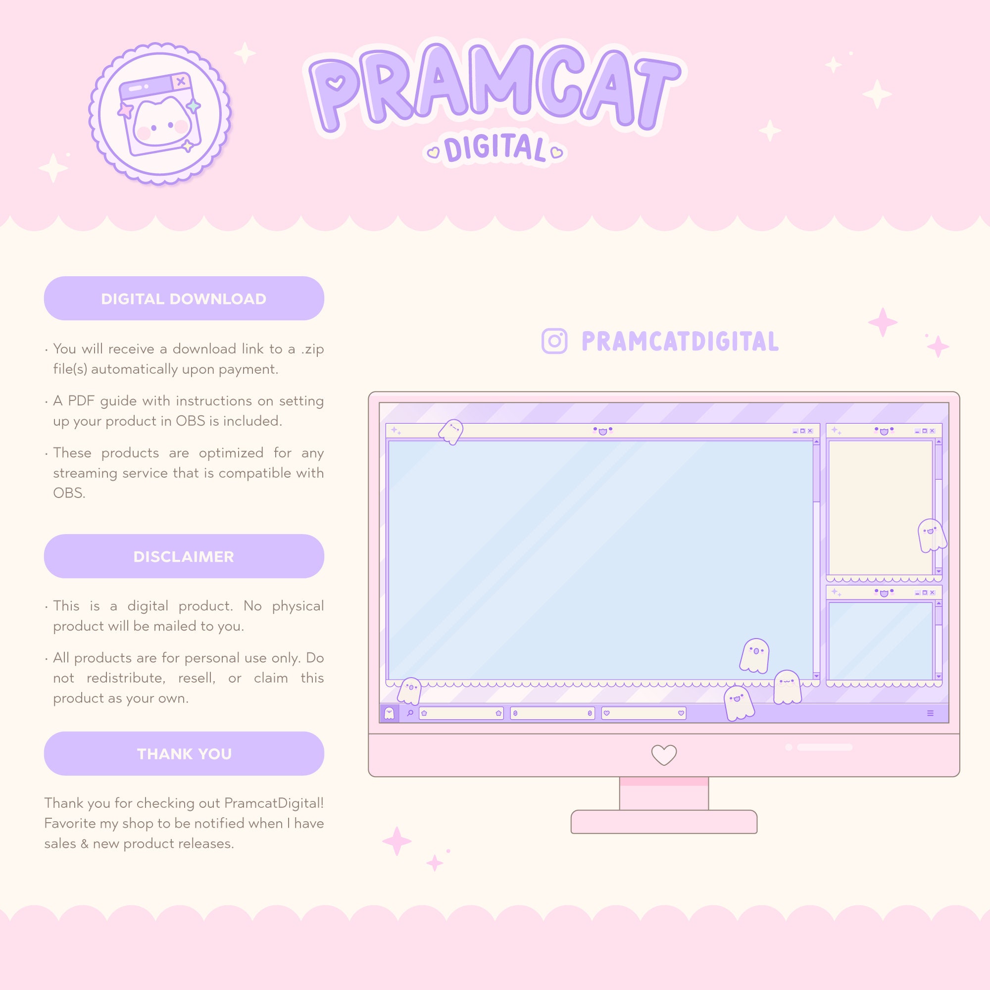 Ghost Twitch Overlay, Halloween Spooky Ghost, Retro Windows UI ...
