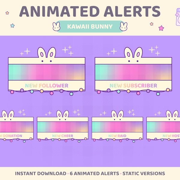 Cute Twitch Alerts, Animated Stream Overlay, Lofi Retro Windows ...