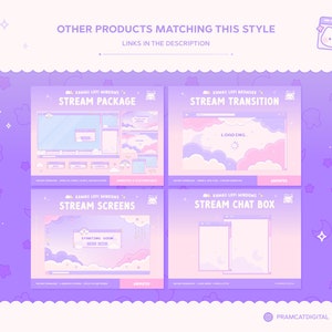 Animated Vtuber Backgrounds Twitch Overlay Stream Decoration Youtube ...