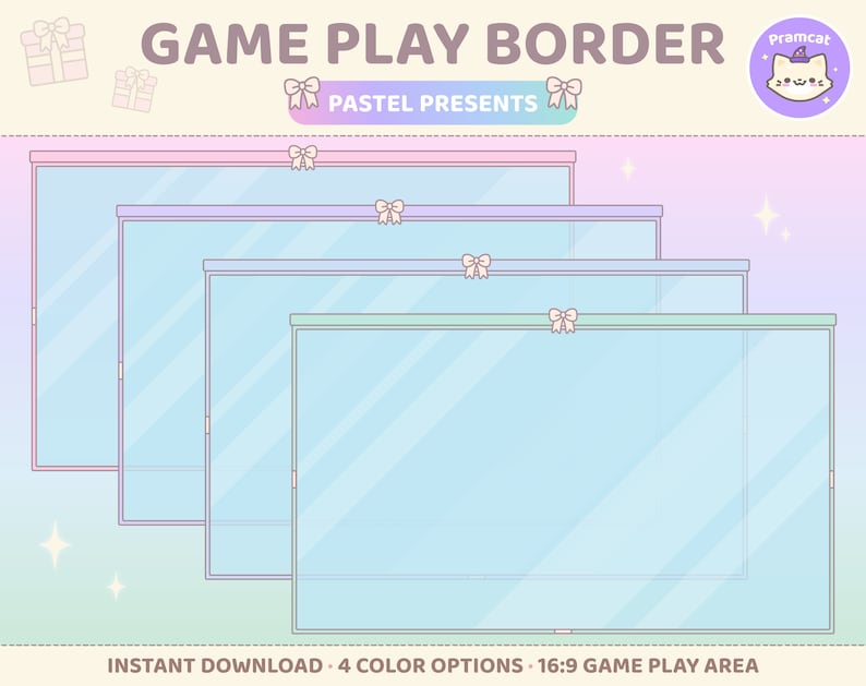 Present Game Play Border Twitch Overlay Christmas - Etsy