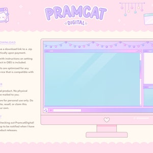 Cute Stream Package Animated, Twitch Overlay, Customizable Layout ...