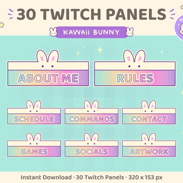 Twitch About Me Kawaii - Etsy