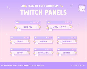 Animated Stream Screens X5 Twitch Overlay Retro Lofi - Etsy
