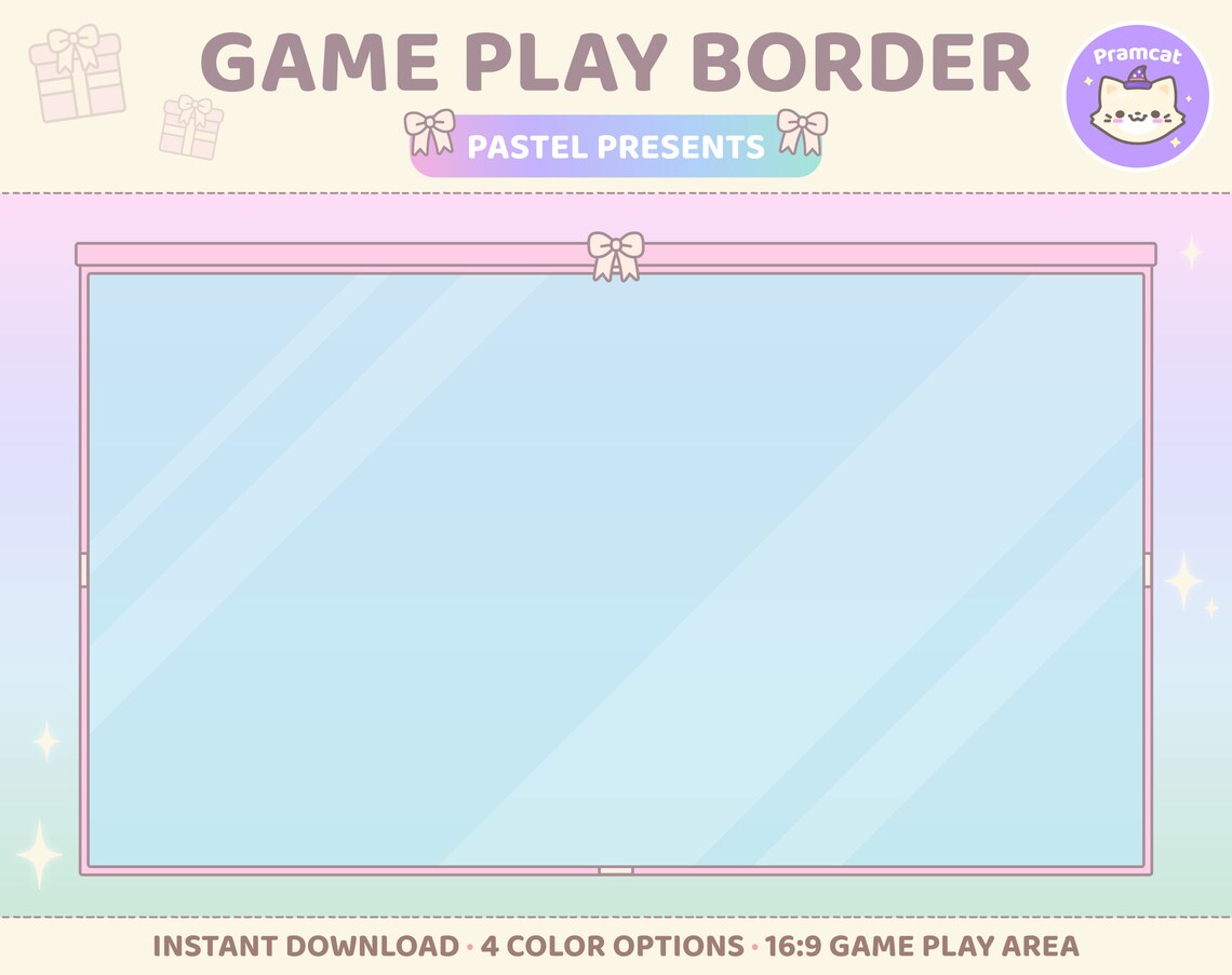 Present Game Play Border Twitch Overlay Christmas - Etsy