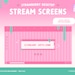 Strawberry Stream Starting Soon, Twitch Overlay Animated Stream Screens ...