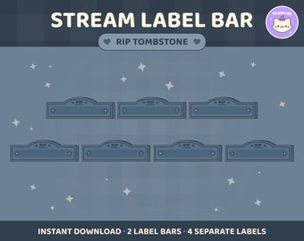 Twitch Label Bar Overlay - Etsy