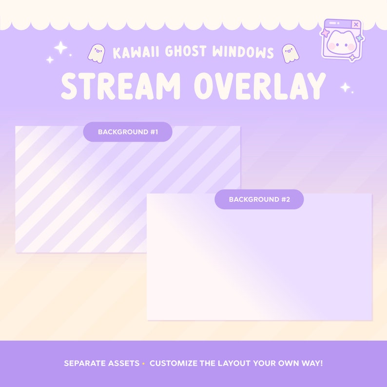 Ghost Twitch Overlay, Halloween Spooky Ghost, Retro Windows UI ...