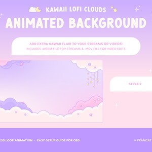 Animated Vtuber Backgrounds Twitch Overlay Stream Decoration Youtube ...