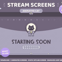 Animated Stream Screens X5, Twitch Overlay, Retro Lofi Kawaii Windows ...