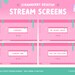 Strawberry Stream Starting Soon, Twitch Overlay Animated Stream Screens ...