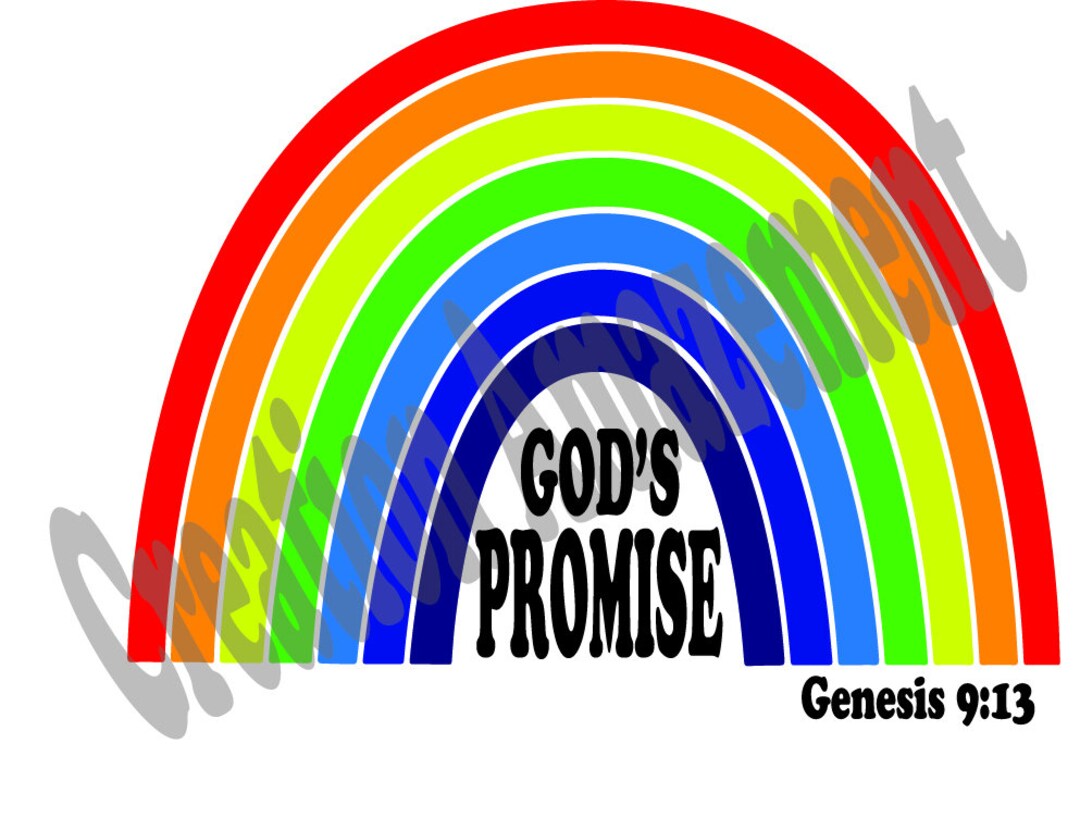 Gods Promise Rainbow SVG - Etsy