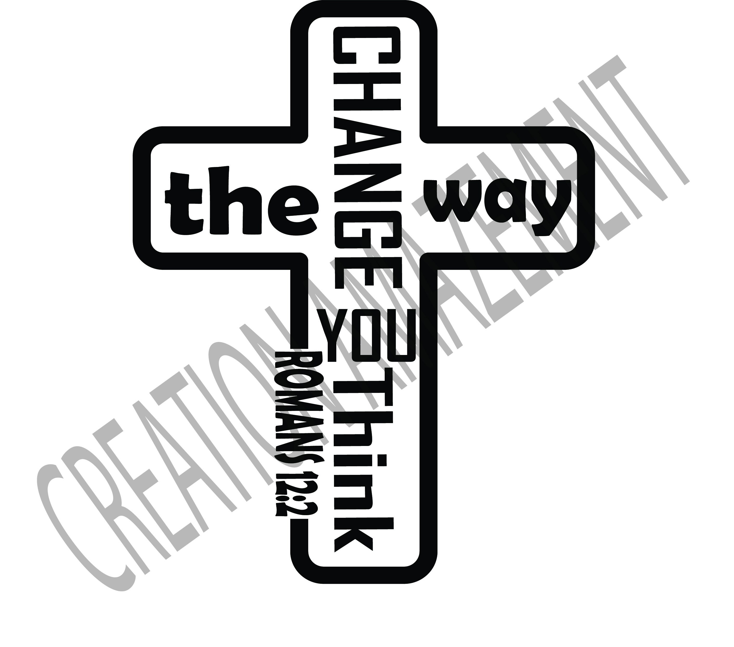 Romans 12:2 Cross - Etsy