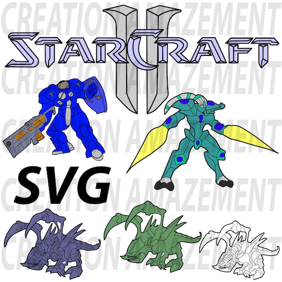 SC2 SVG Marine Zealot Zergling Plus Quotes - Etsy