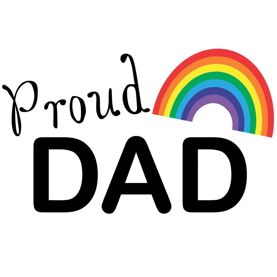 LGBTQ Pride - Proud Dad Digital Files - Etsy