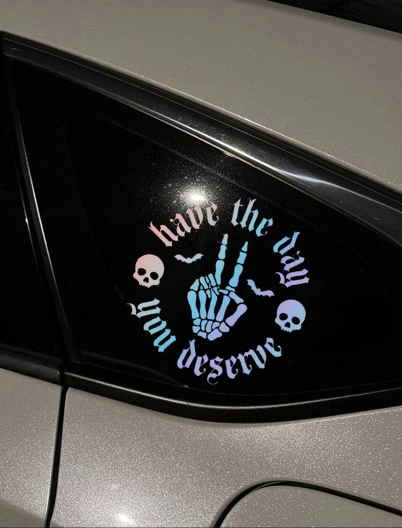 1pc Skeletal Wave Decal, Skeleton Hand Decal for Vehicle, Laptop ...