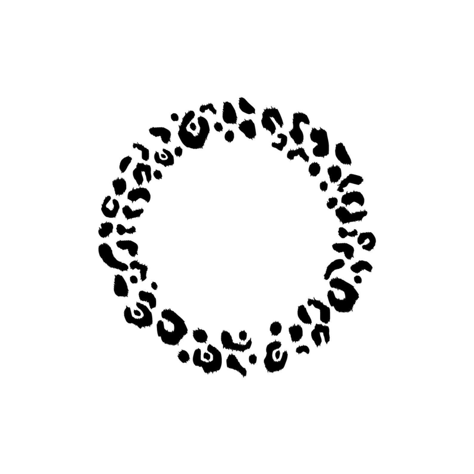 Leopard Circle Digital Files - Etsy