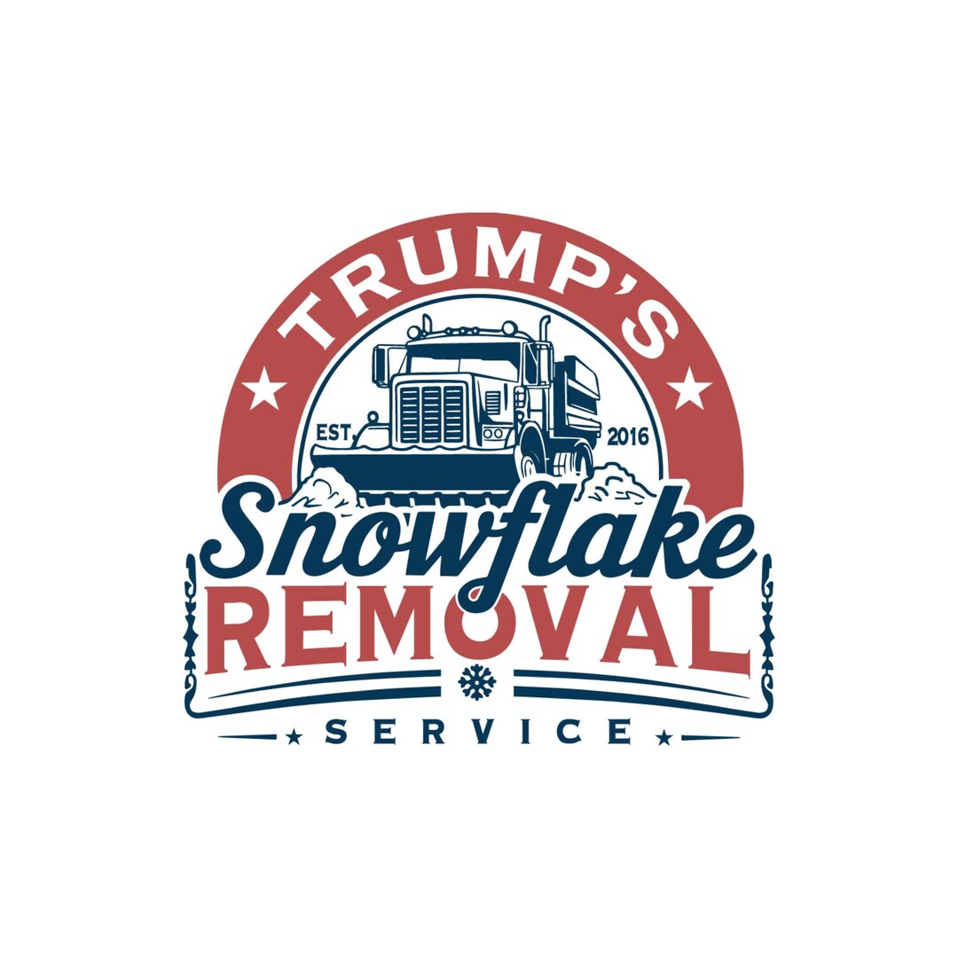 Trumps Snowflake Removal Service' SVG, Eps, PNG, Dxf, JPG - Digital ...