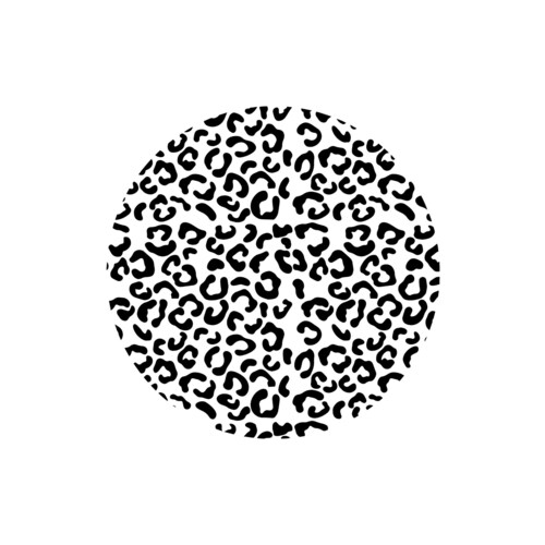 Leopard Print Circle SVG Files - Etsy