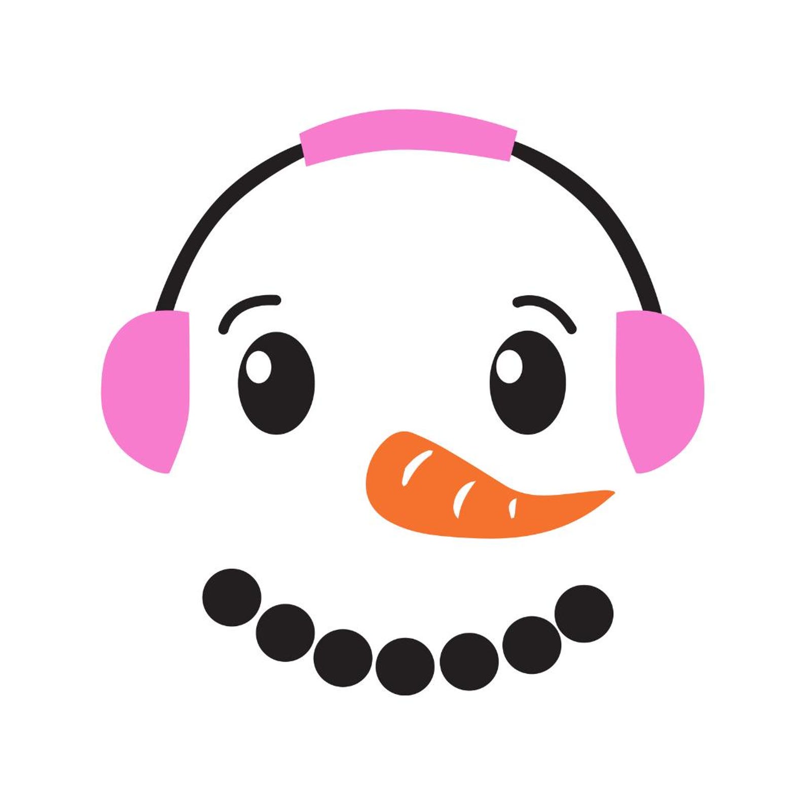 Snowman Christmas Clip Art: Download Digital Files SVG PNG JPG Pdf - Etsy