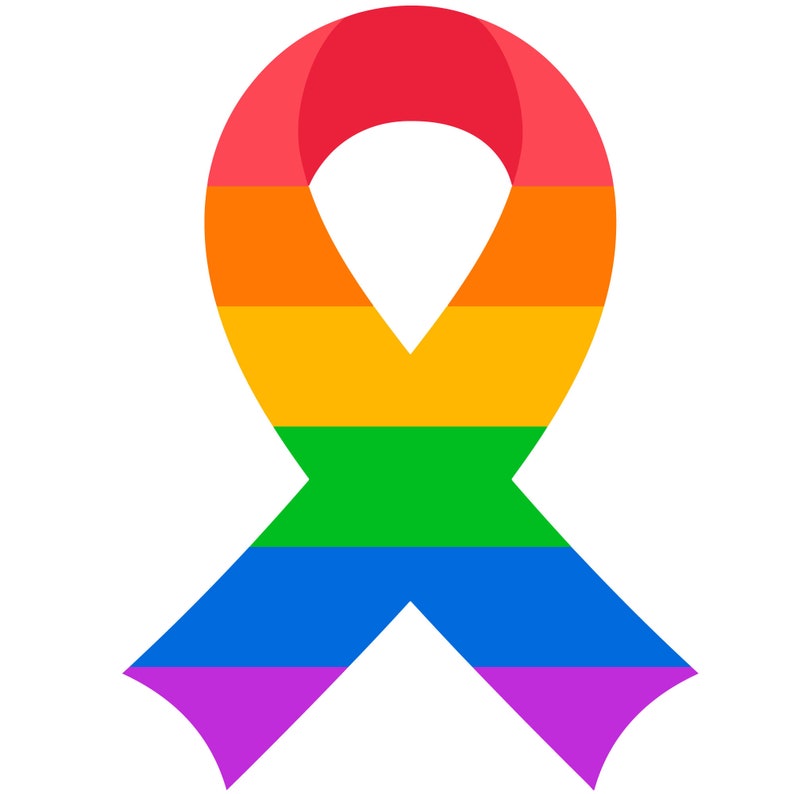 LGBTQ Pride Ribbon Digital Files - Etsy