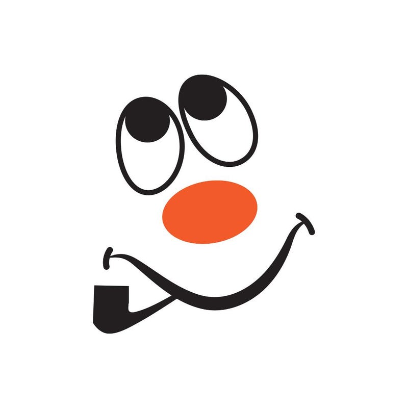 Frosty Face Svg - Etsy