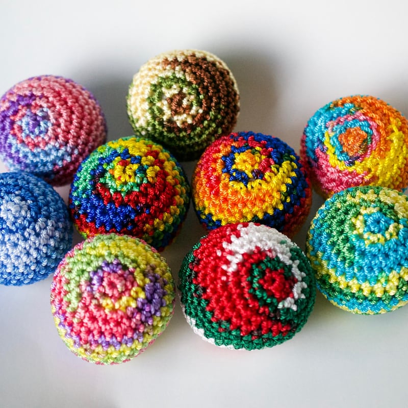 Knitted Cat Ball Toys - Etsy
