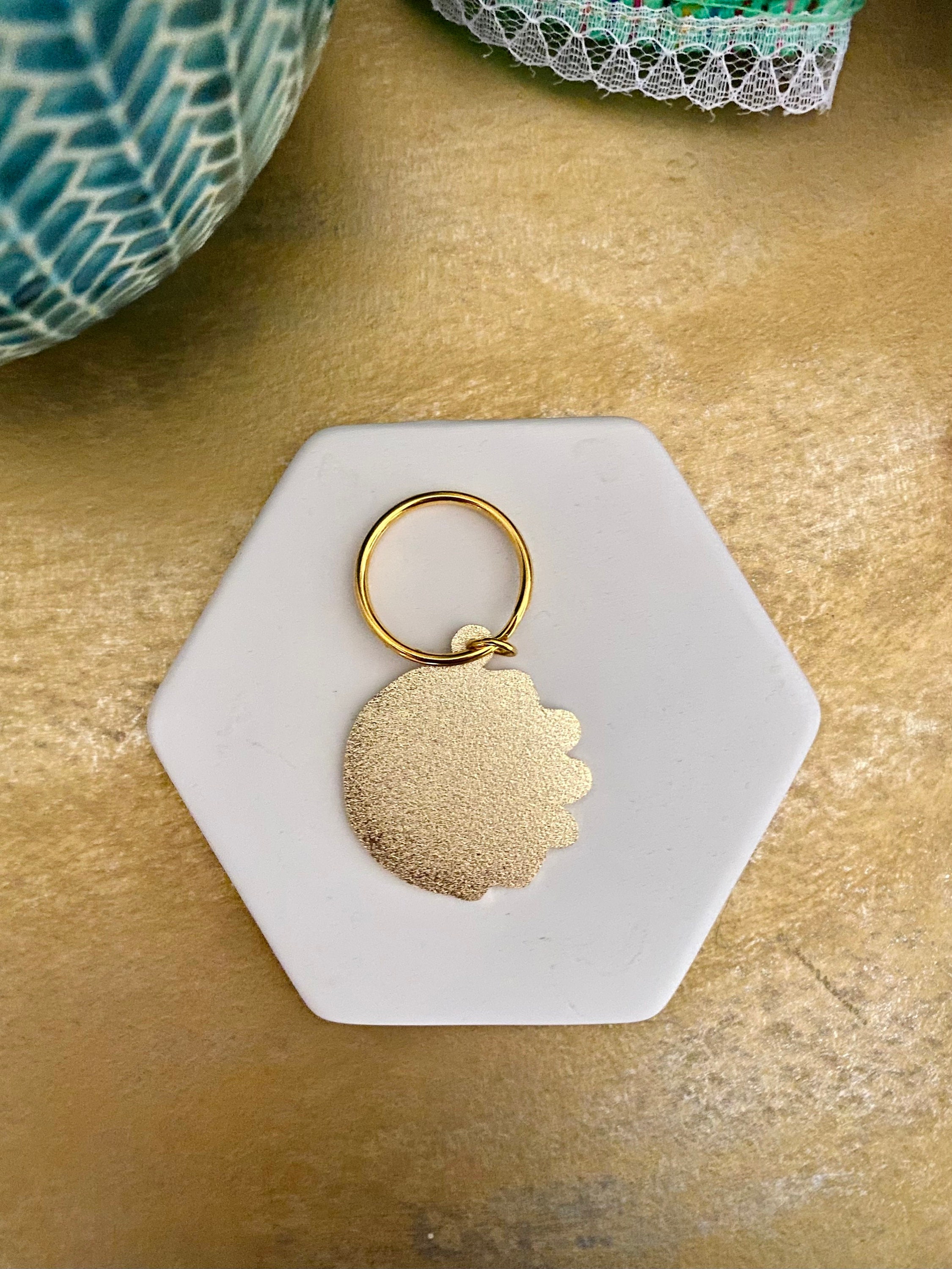 Mexican Talavera Sun & Moon Keychain - Hard Enamel Keychain - Otomi ...