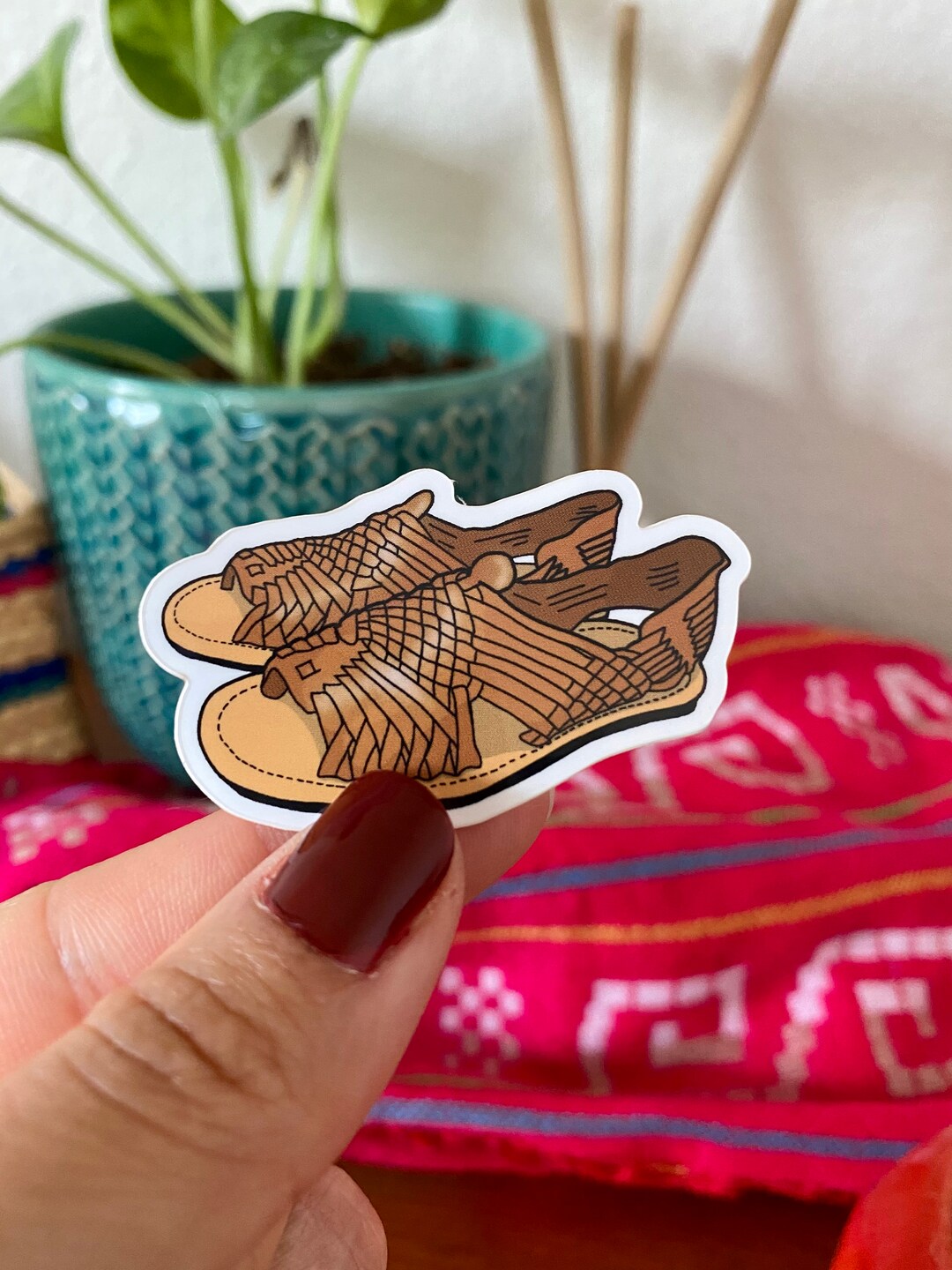 Mexican Huarache Sticker - Mexican Sandals Sticker - Mexican Artisan ...