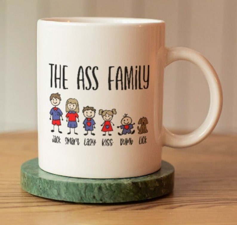 The Ass Family Funny 11oz Personalised Mug Jackass Smart - Etsy