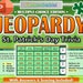 Jeopardy Powerpoint Game Customizable Template, Ready to Play, Multiple ...