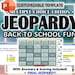 Jeopardy - "back to School" Digital Trivia Game (for MS Powerpoint ...