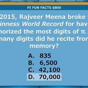 Pi Day Jeopardy Trivia Game: Customizable Powerpoint (digital Learning ...