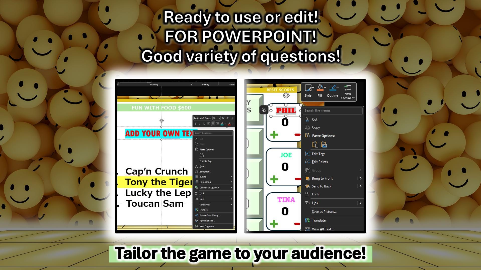 Jeopardy Powerpoint Game: Fun Trivia Template With Scoring (digital ...