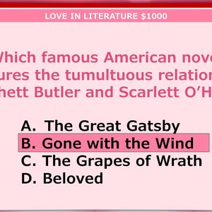 Valentine's Day Trivia - Jeopardy Powerpoint Game With Scoring ...