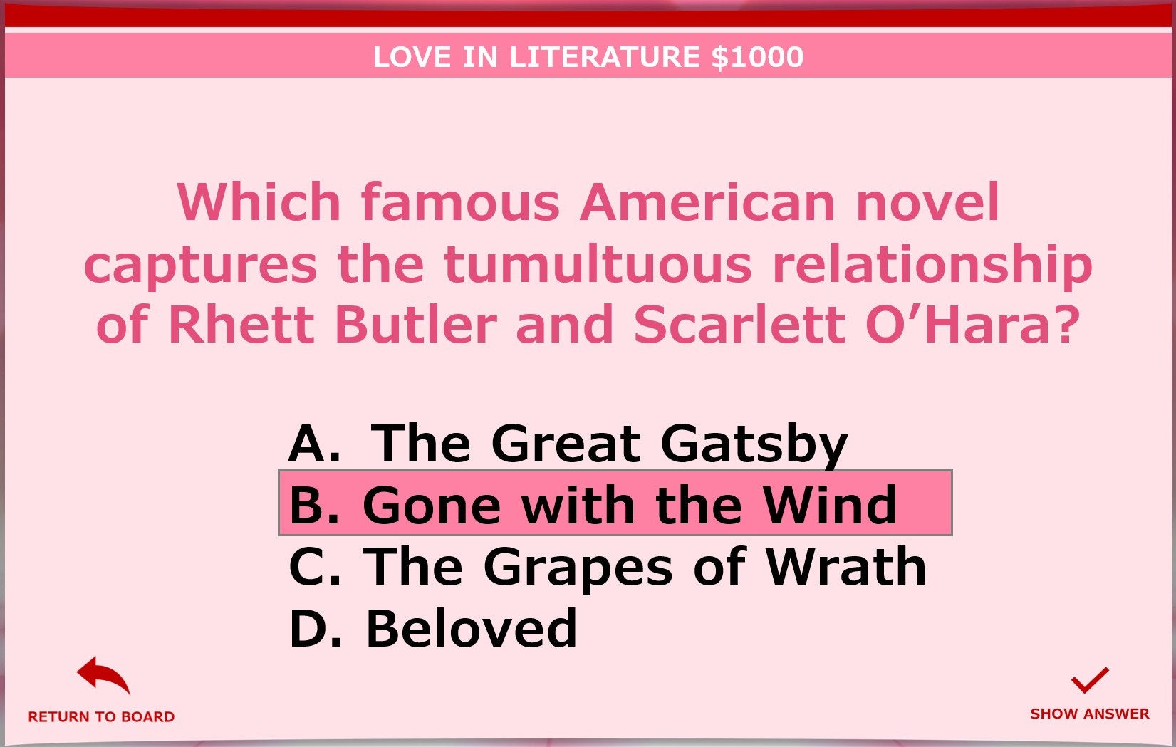 Valentine's Day Trivia - Jeopardy Powerpoint Game With Scoring ...