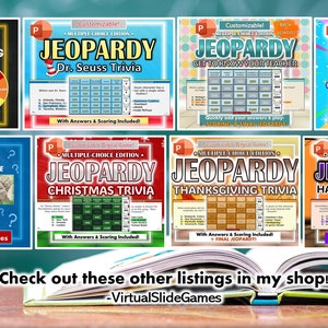 Jeopardy - "back to School" Digital Trivia Game (for MS Powerpoint ...