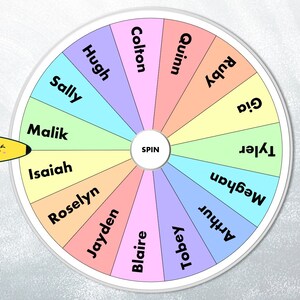Customizable Random Spinning Wheel Selectors for Microsoft Powerpoint ...