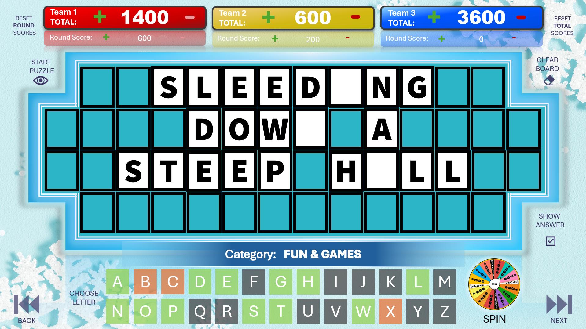 Christmas Wheel of Fortune Game: Holiday Powerpoint (digital .pptm) - Etsy