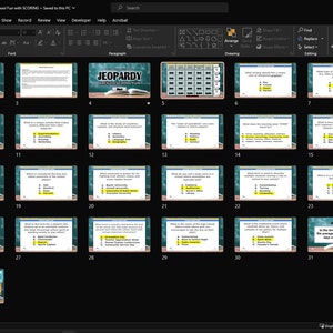 Jeopardy - "back to School" Digital Trivia Game (for MS Powerpoint ...