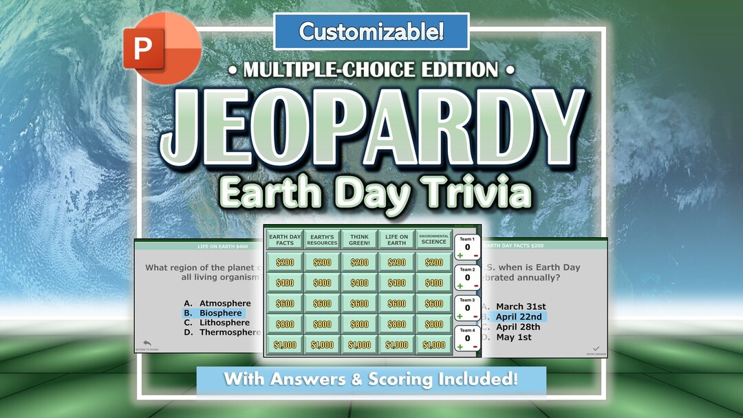 Earth Day Jeopardy Trivia Game - Digital Resource Activity for ...