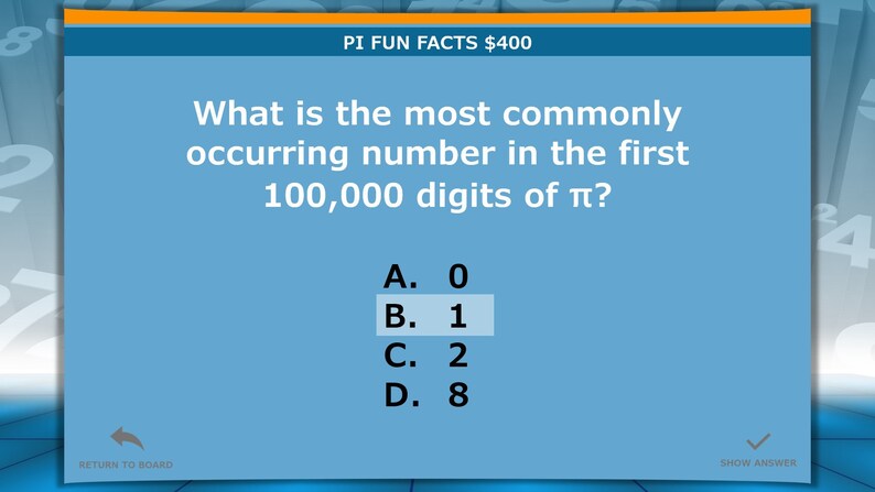 Pi Day Jeopardy Trivia Game: Customizable Powerpoint (digital Learning ...