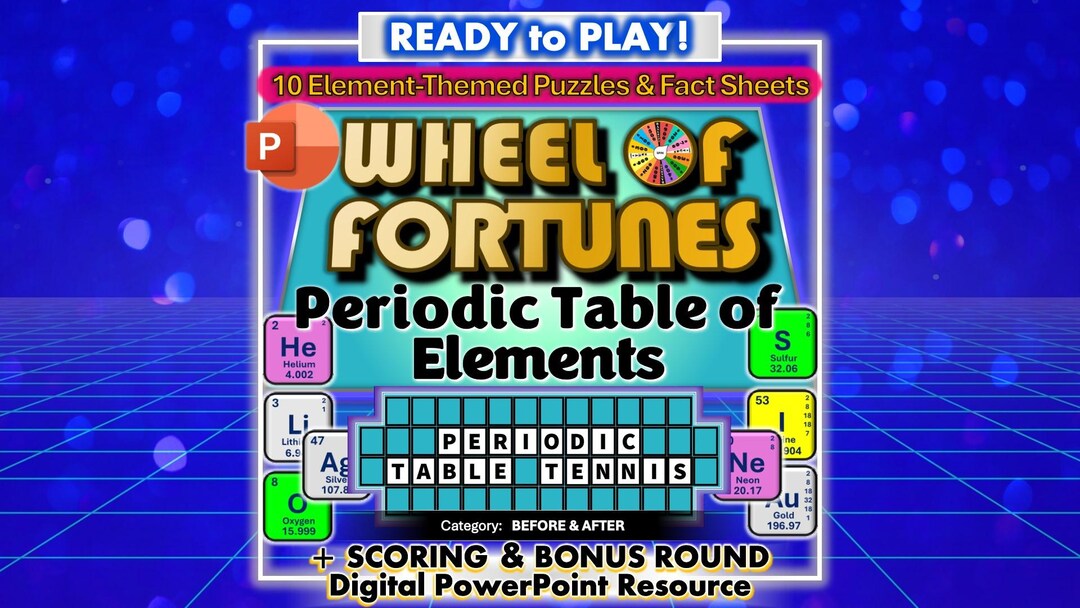 Wheel of Fortune Game for Powerpoint - Periodic Table of Elements ...