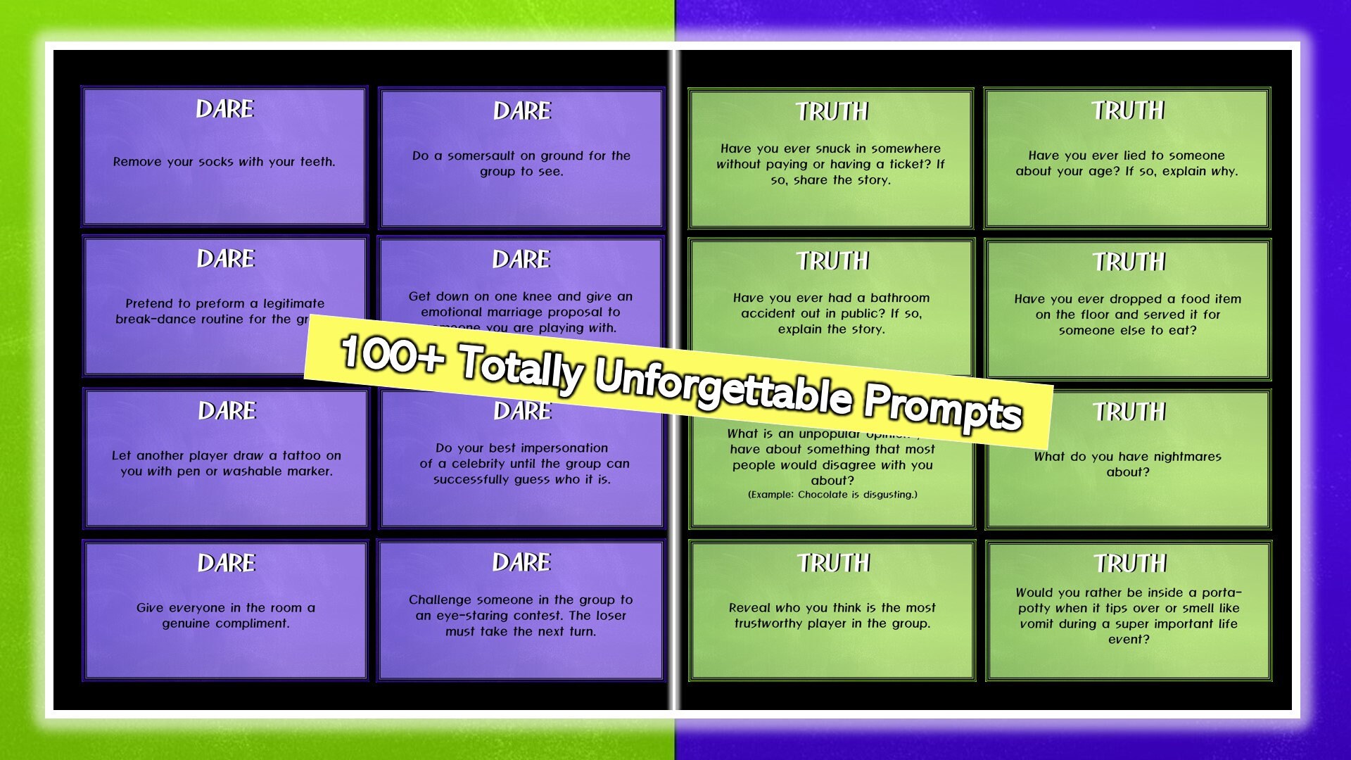 Truth or Dare: Digital Game! - Good for All Ages (powerpoint) - Etsy