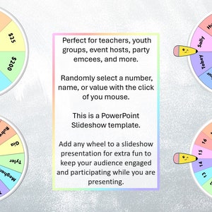 Customizable Random Spinning Wheel Selectors for Microsoft Powerpoint ...