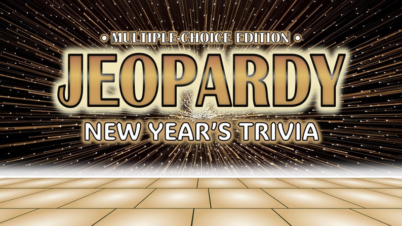 New Year's Jeopardy Trivia Game: Customizable Powerpoint (digital ...